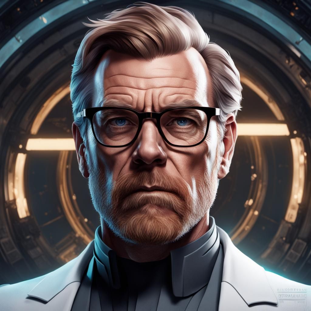 Ewan McGregor as STARLabs scientist Professor Emil Hamilton : r/nightcafe