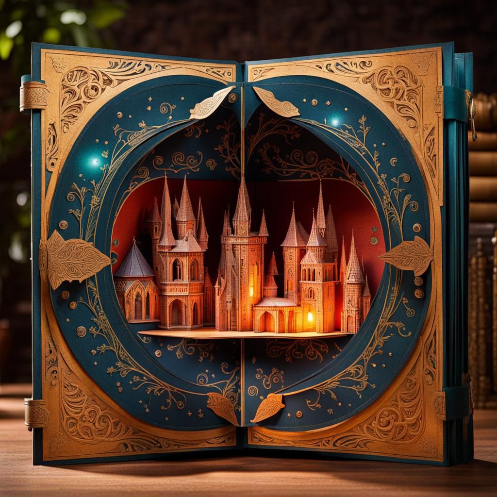 Daily Challenge Pop-Up Book Art - AI Generated Artwork - NightCafe Creator