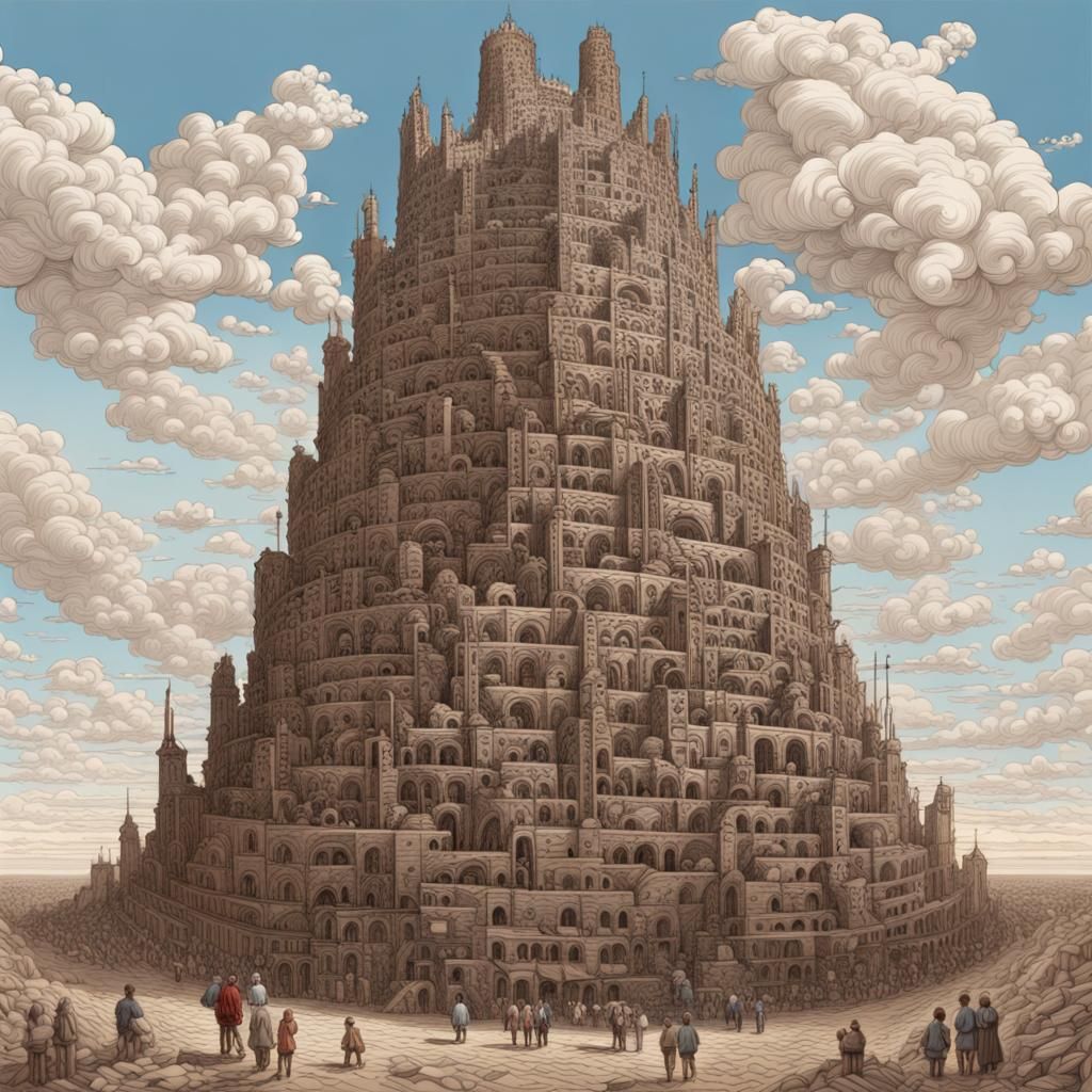 BABEL TOWER - AI Generated Artwork - NightCafe Creator