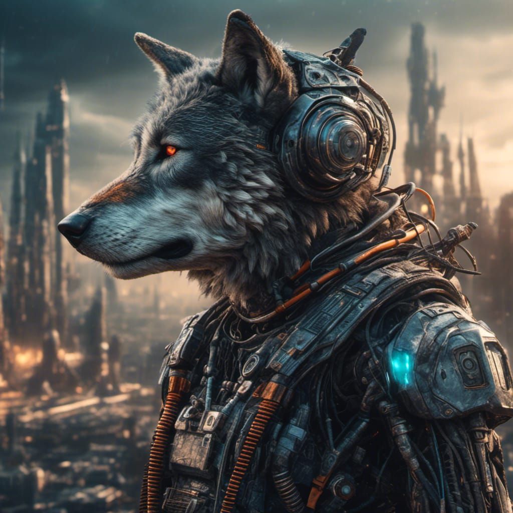 Star Wolf - AI Generated Artwork - NightCafe Creator