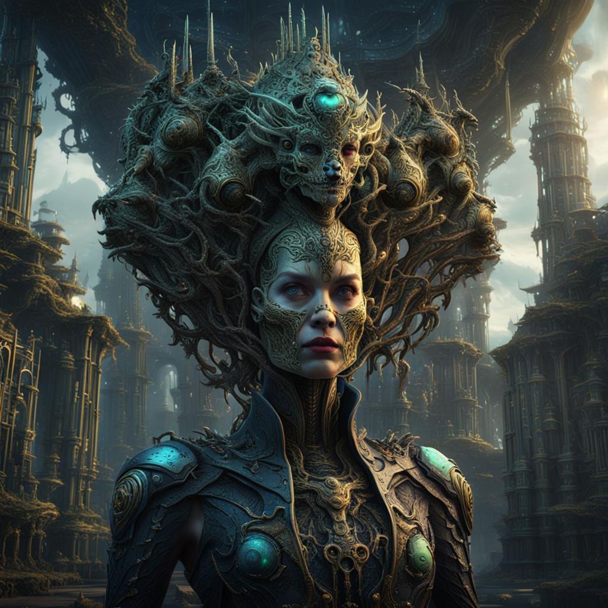 The new Queen of the borg - AI Generated Artwork - NightCafe Creator