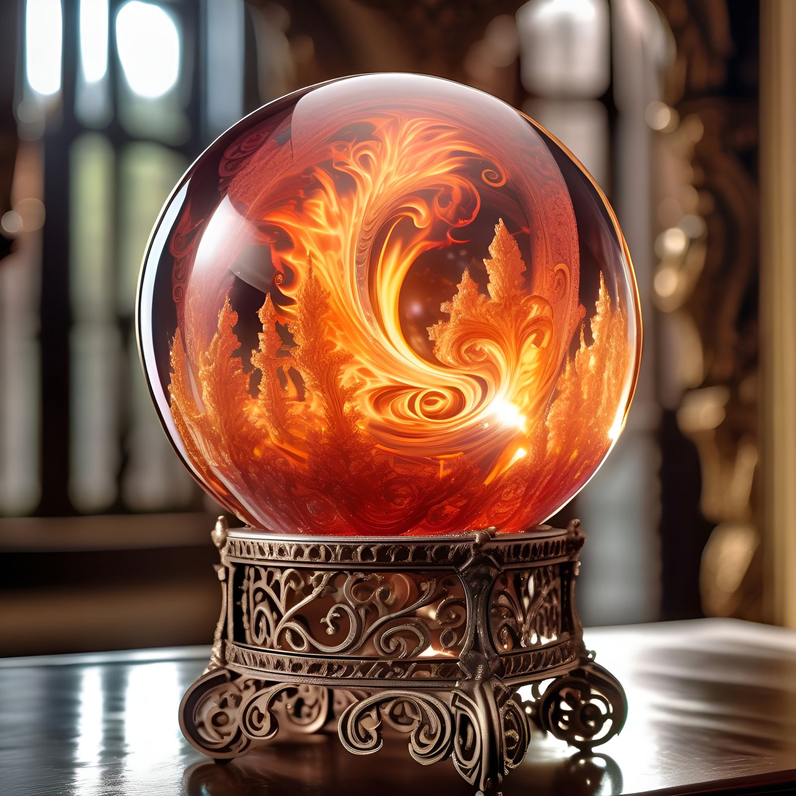 🔥Fire Orb🔥 - AI Generated Artwork - NightCafe Creator