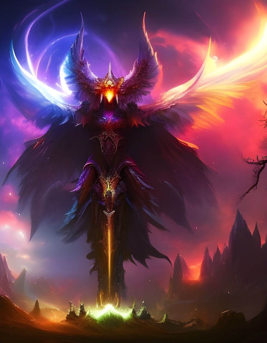 🌈🔥Colorful Demon🔥🌈 - AI Generated Artwork - NightCafe Creator