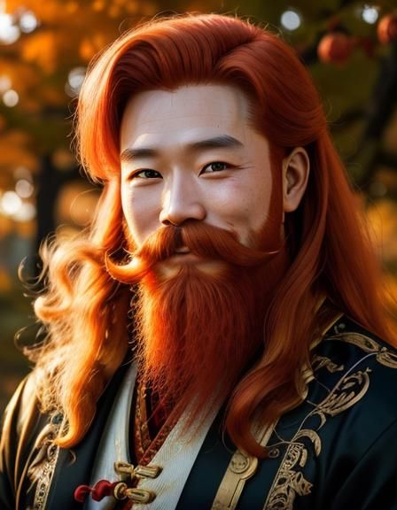Ginger chinese man - AI Generated Artwork - NightCafe Creator