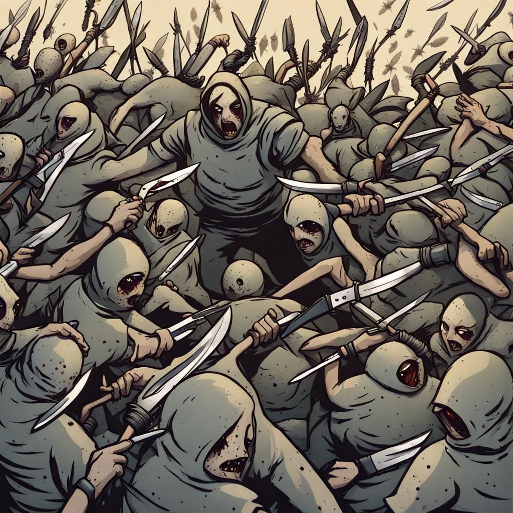 The Humanoid Bugs War - AI Generated Artwork - NightCafe Creator