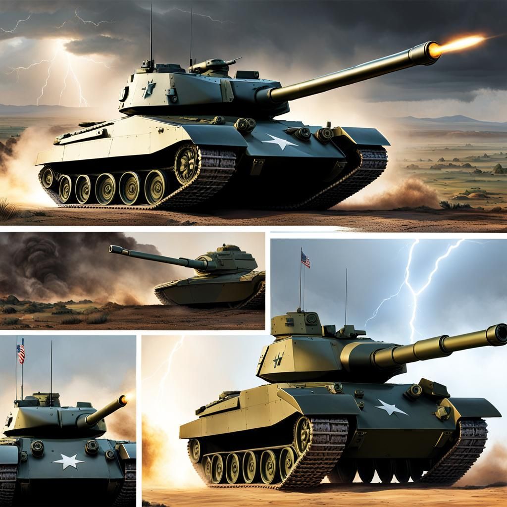 Visualize the 'Lightning Bolt,' a light tank from the Vindicator Series ...