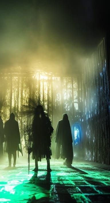 Ghostly-Shadow-Figures - AI Generated Artwork - NightCafe Creator