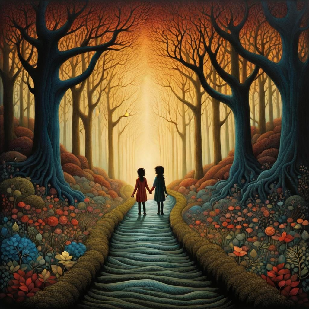 Friends in the forest - AI Generated Artwork - NightCafe Creator