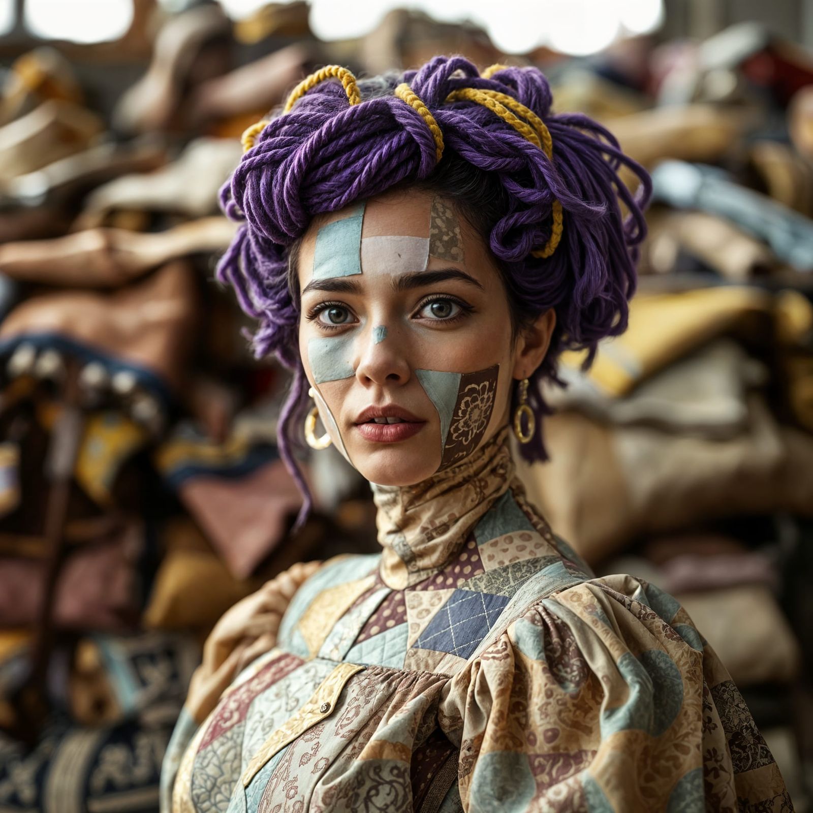 The Patchwork Woman - The Victorian Quilted Beauty in Ethere...