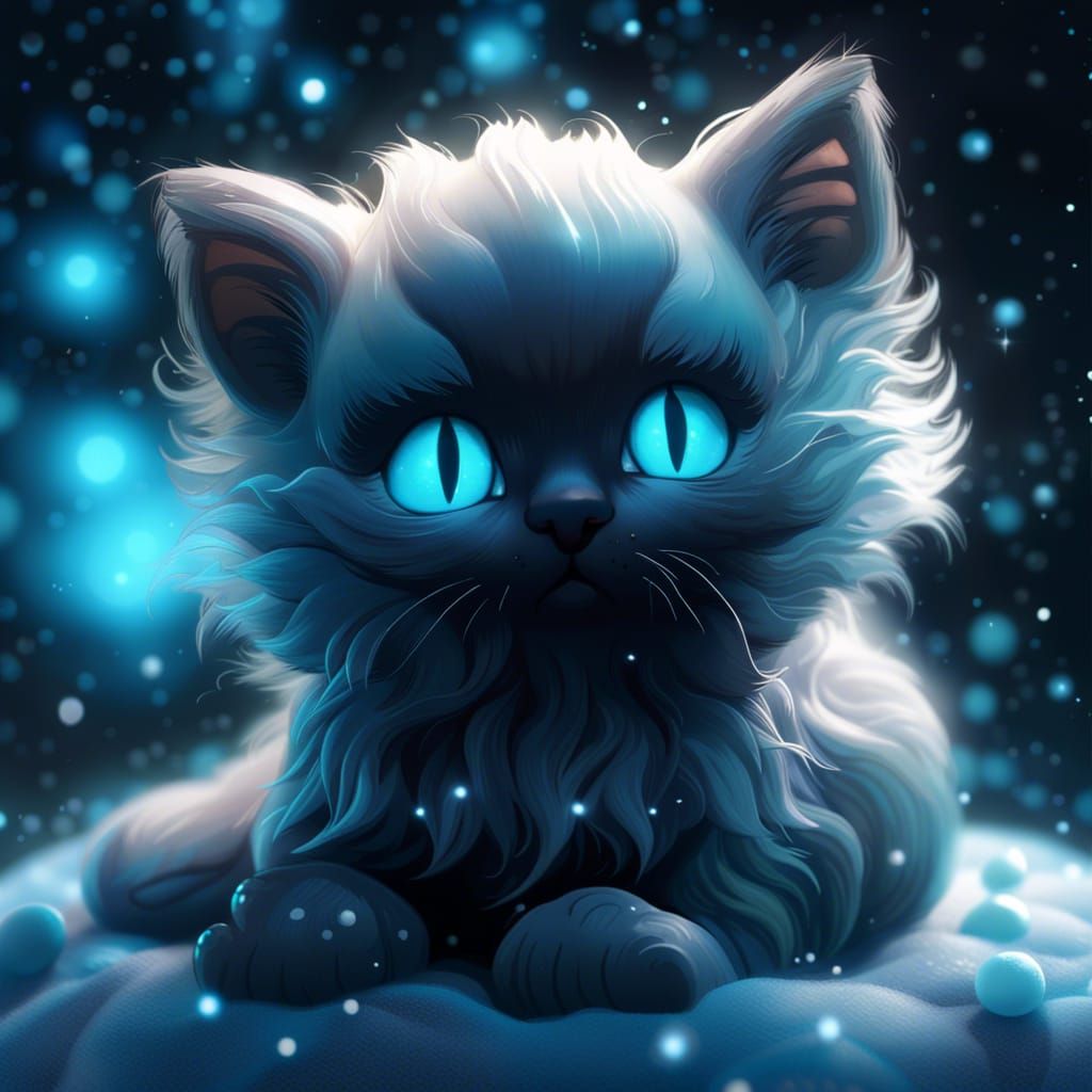 Moon kitty - AI Generated Artwork - NightCafe Creator