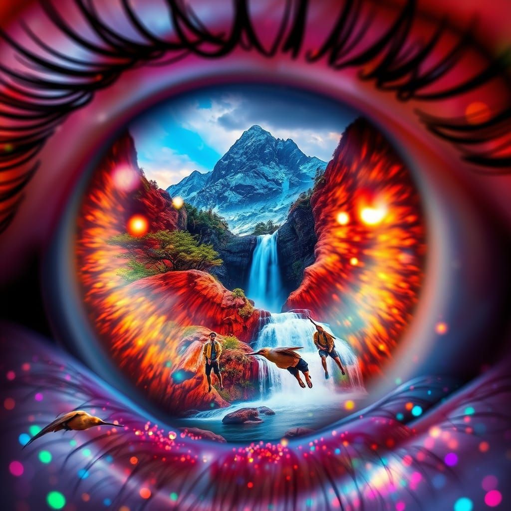 Human eye art - Human eye art