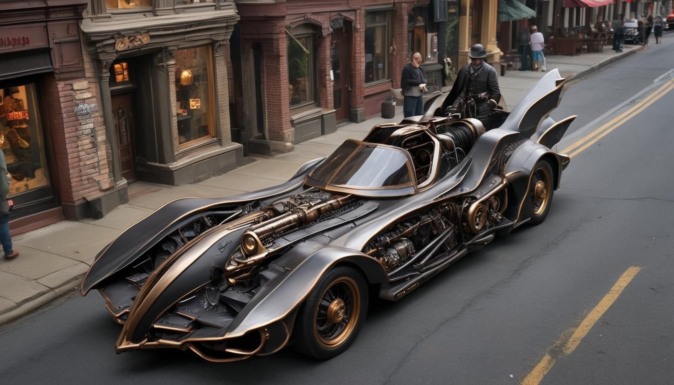 Steampunk Batmobile With Style & Charisma - AI Generated Artwork ...
