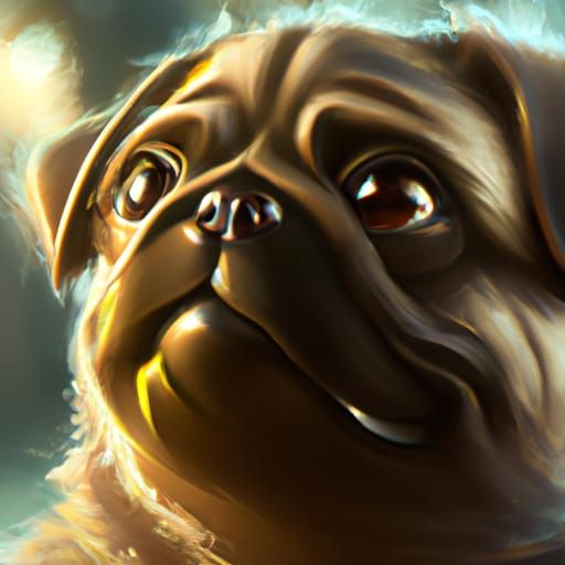 Cute pug - AI Generated Artwork - NightCafe Creator