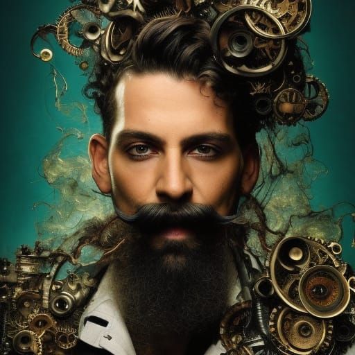 Bearded mario - AI Generated Artwork - NightCafe Creator