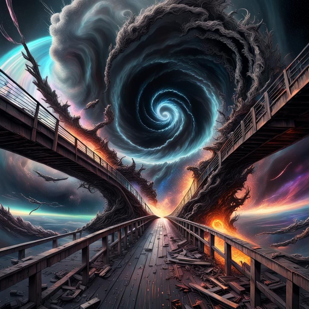 Bridge to Infinity 3 - AI Generated Artwork - NightCafe Creator