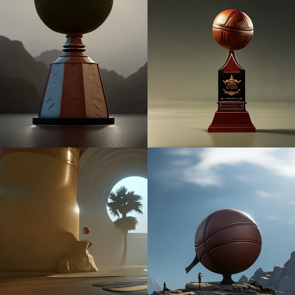 Realistic basketball trophy - AI Generated Artwork - NightCafe Creator