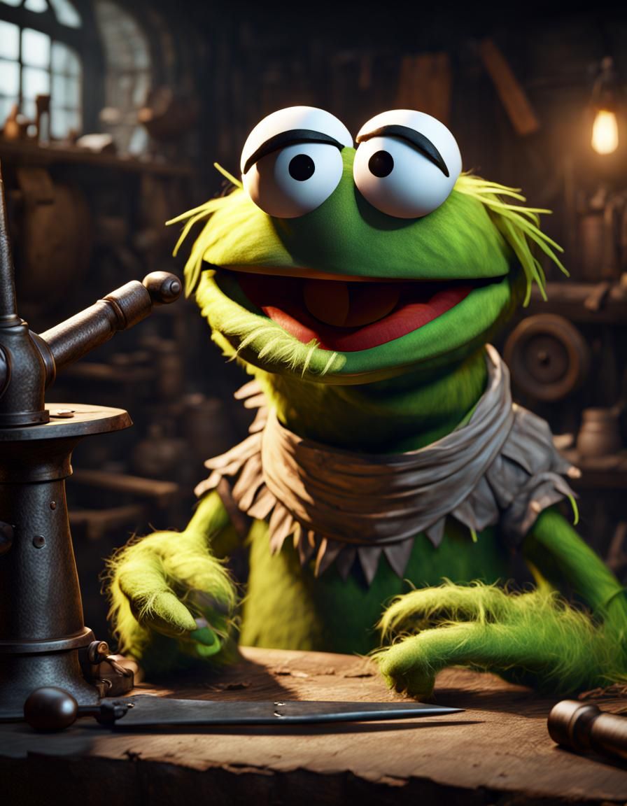 Green Muppet - AI Generated Artwork - NightCafe Creator