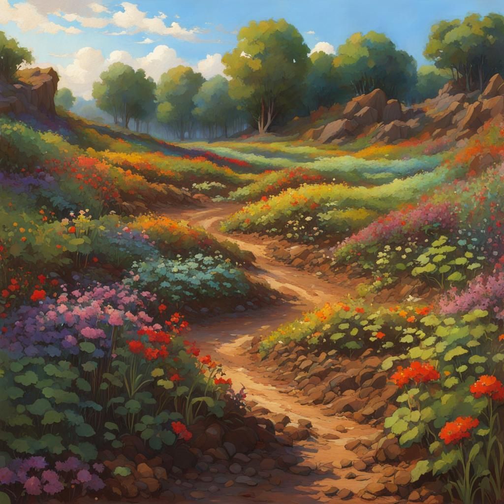 Wandering Way - AI Generated Artwork - NightCafe Creator