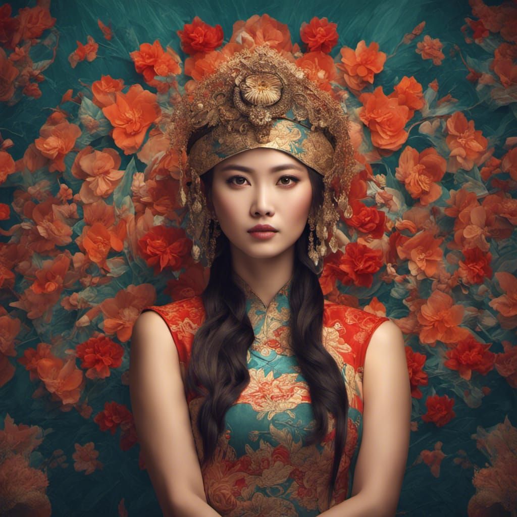 Vietnamese beauty portrait - AI Generated Artwork - NightCafe Creator