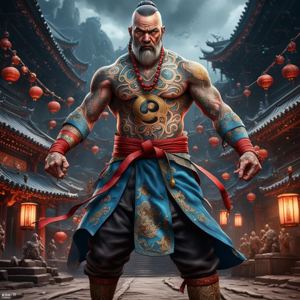 karate master tattoo - AI Generated Artwork - NightCafe Creator