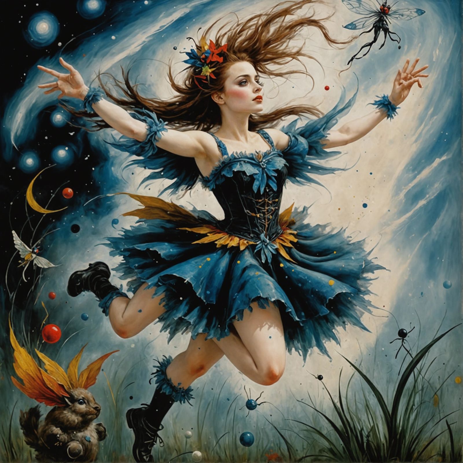 wild dancing drunken fairy - AI Generated Artwork - NightCafe Creator