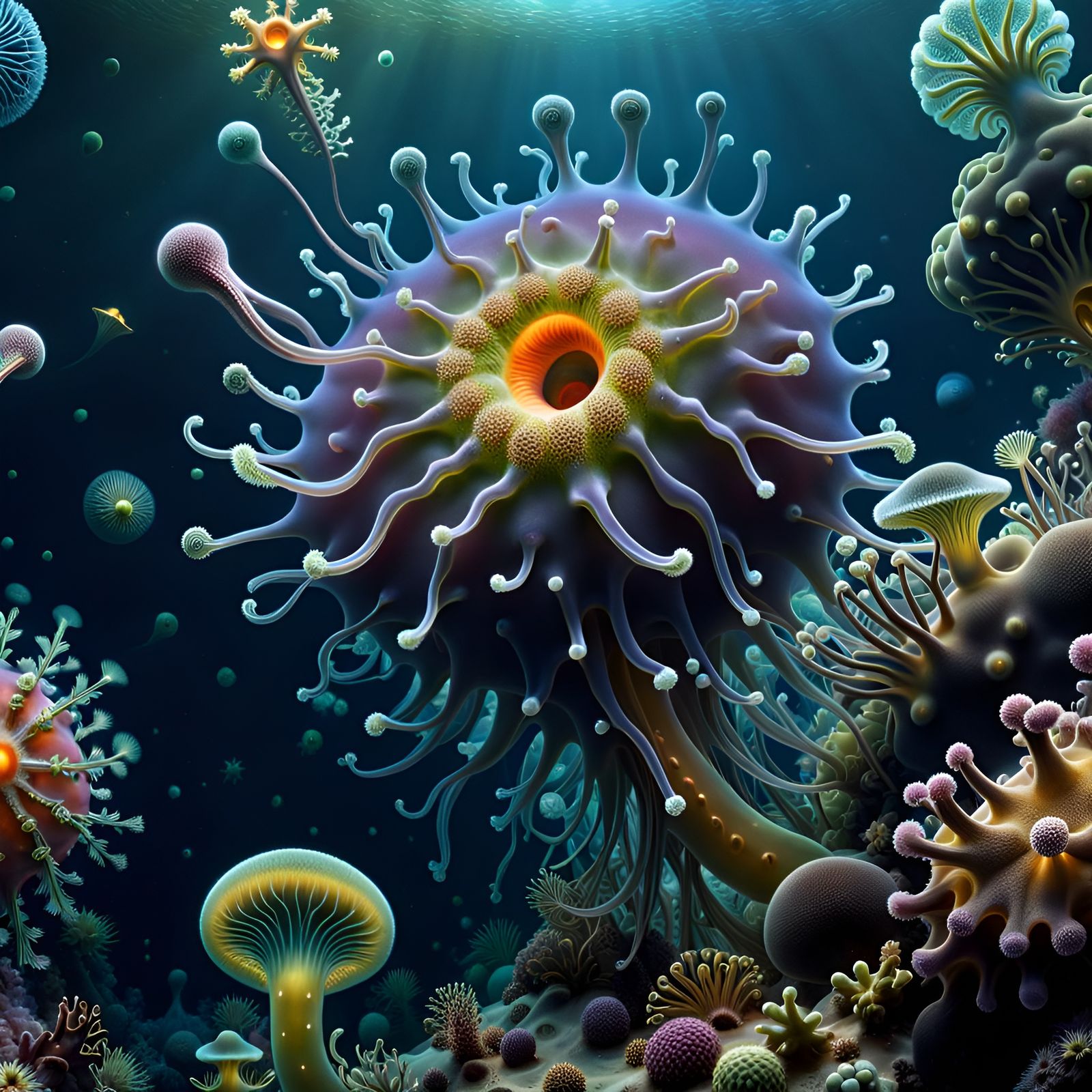 Microorganisms - AI Generated Artwork - NightCafe Creator