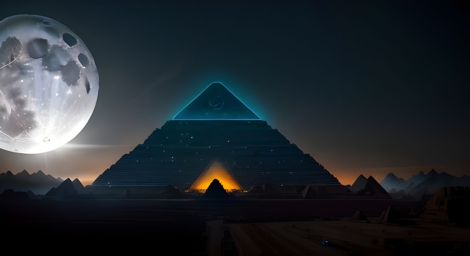 Ancient Alien Super Pyramid - AI Generated Artwork - NightCafe Creator