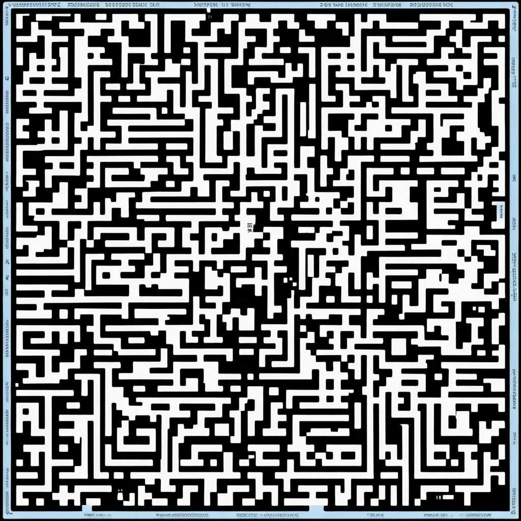 a QR maze - AI Generated Artwork - NightCafe Creator