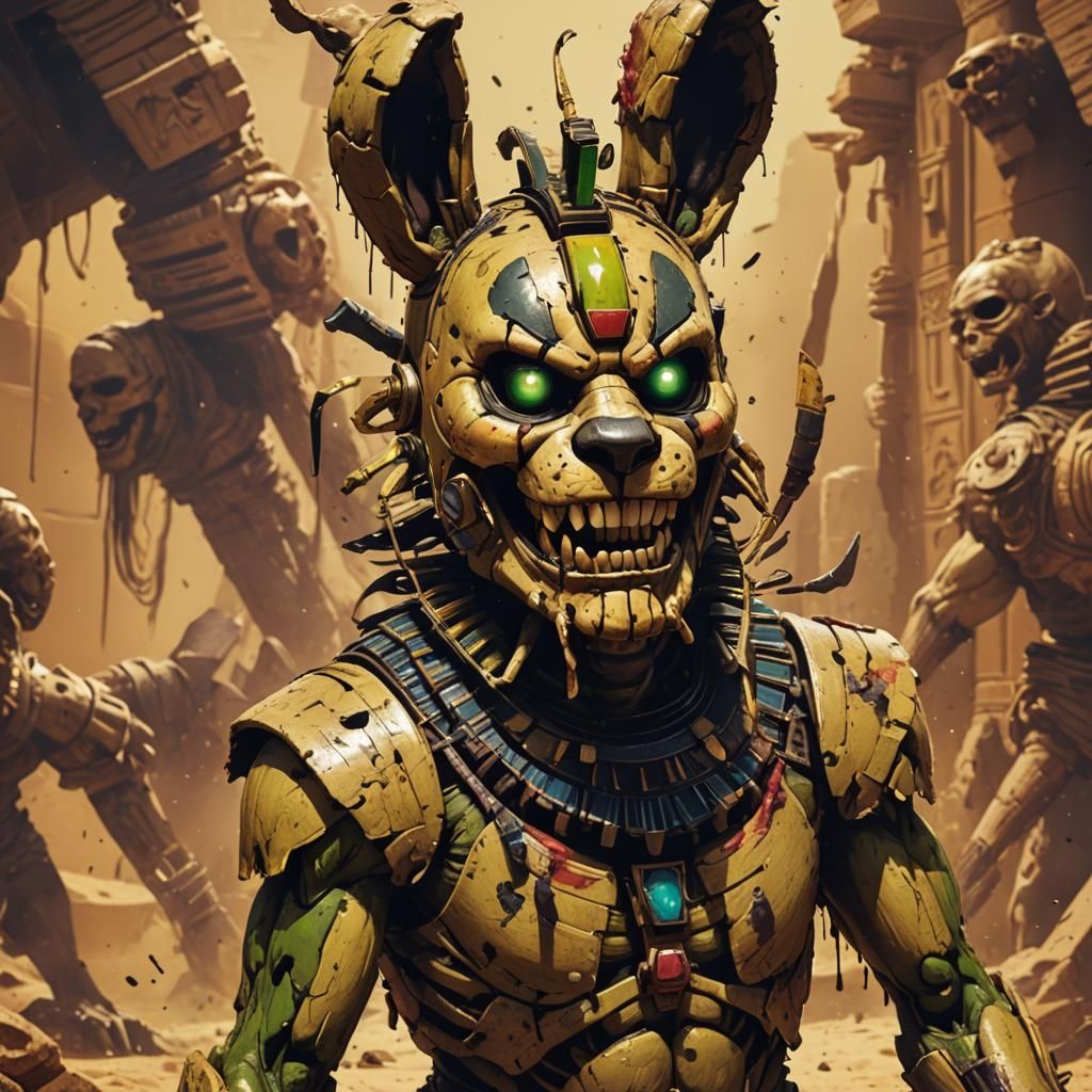 Ancient Egyptian God Springtrap - AI Generated Artwork - NightCafe Creator