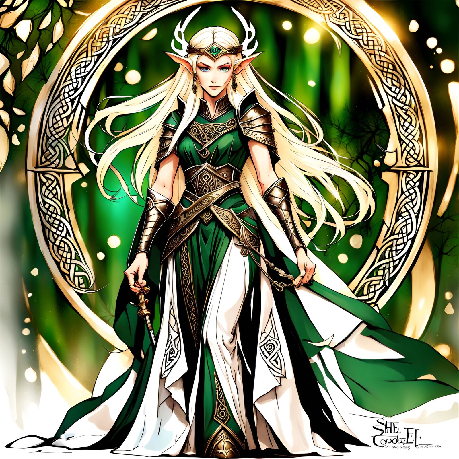 Lady Celtic Elf. - AI Generated Artwork - NightCafe Creator