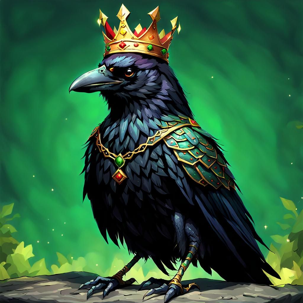 crow disguised as elf king - AI Generated Artwork - NightCafe Creator