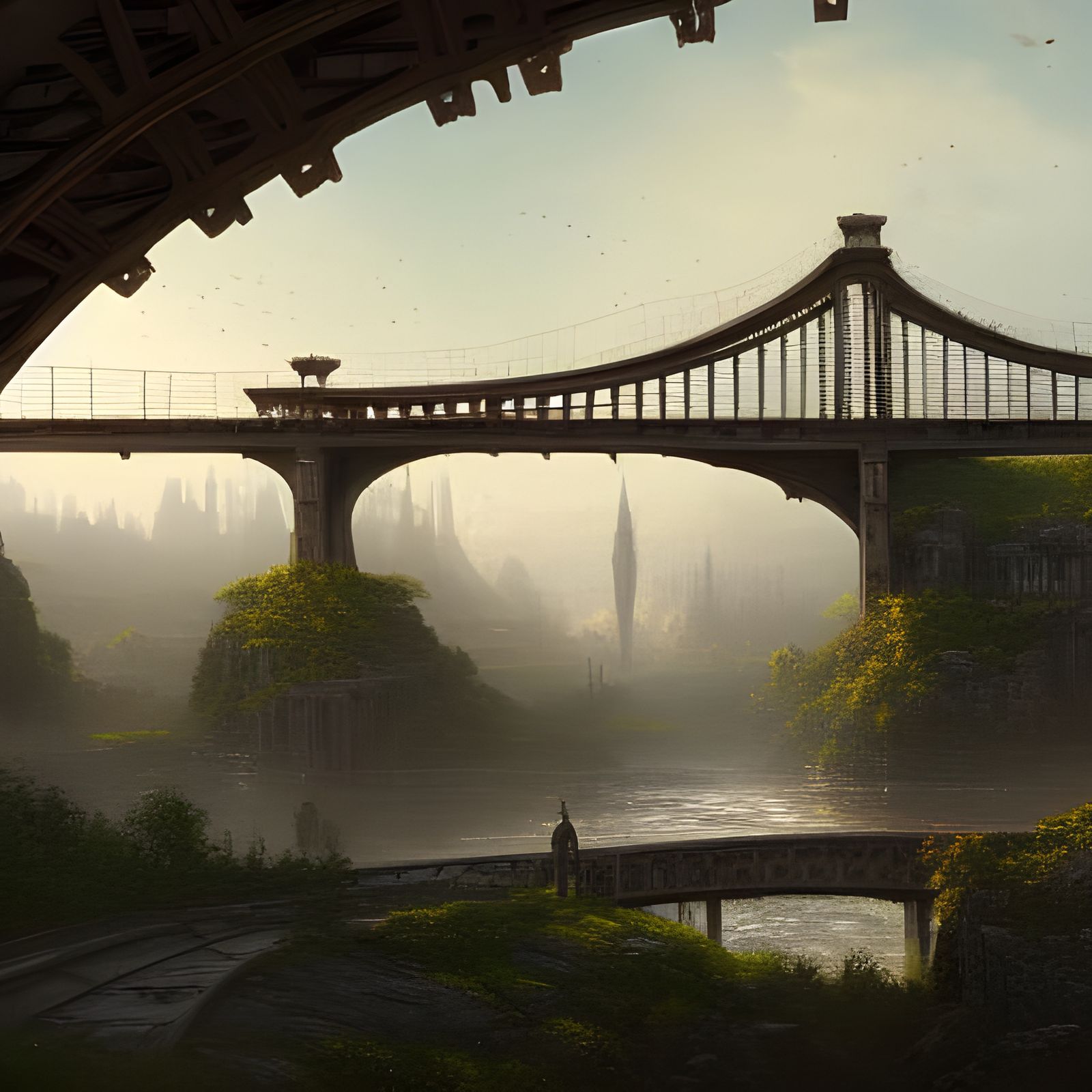 The Bridge - AI Generated Artwork - NightCafe Creator