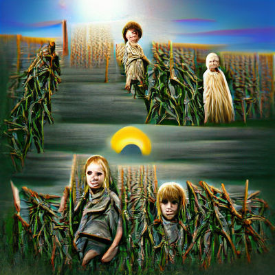 Children of the corn artwork - AI Generated Artwork - NightCafe Creator