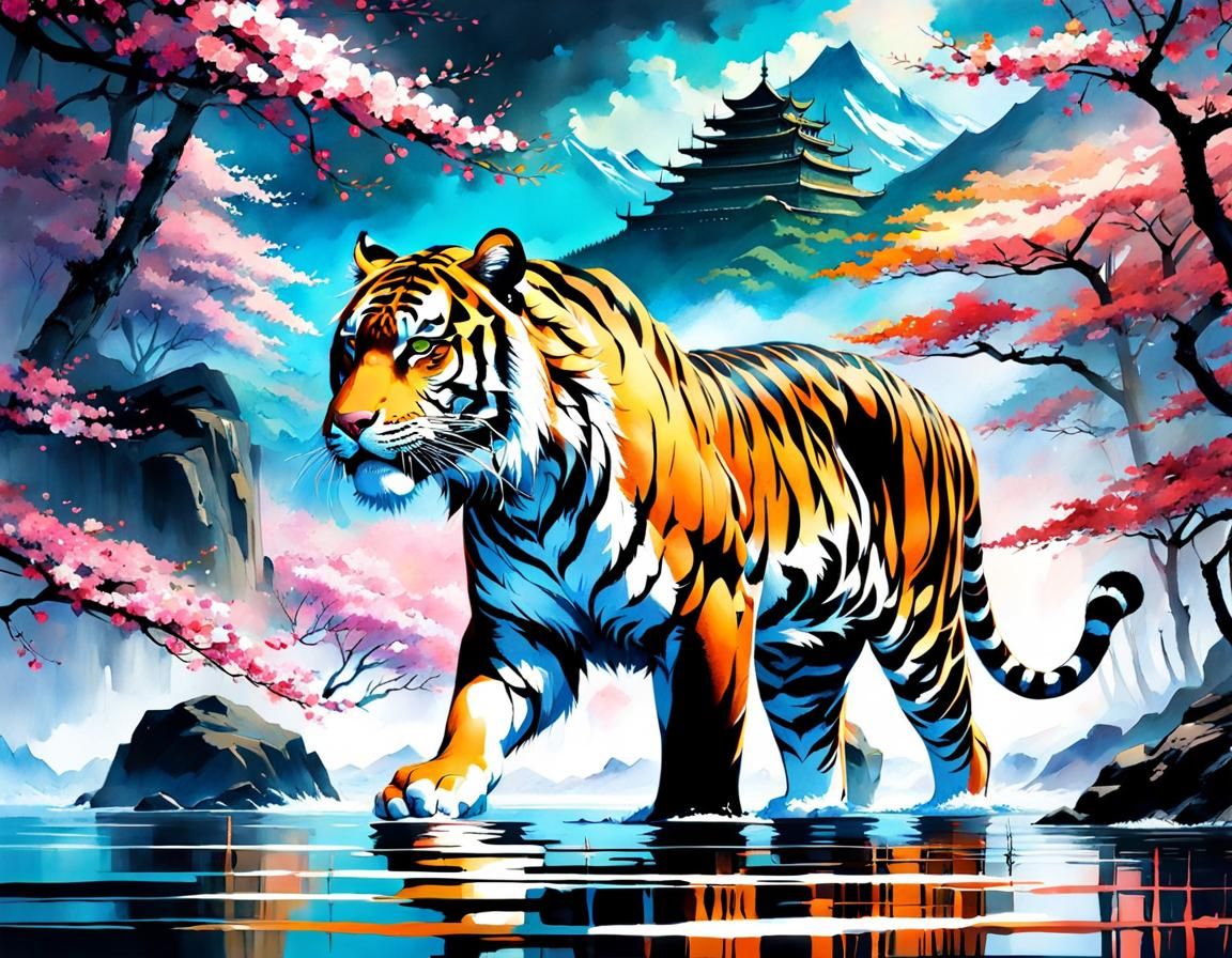 Tiger - AI Generated Artwork - NightCafe Creator