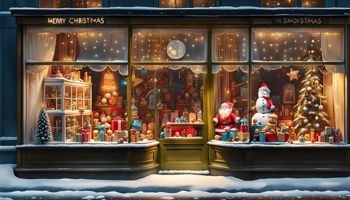 Toy Shop Window Display - AI Generated Artwork - NightCafe Creator