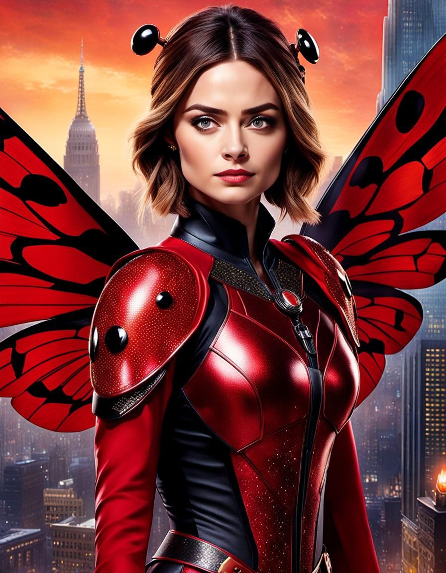 movie poster for "Ladybug Girl" played by actress "Jenna Coleman" - AI ...