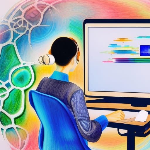 The computer is working - AI Generated Artwork - NightCafe Creator