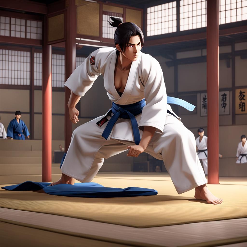 Judo Master in a Dojo - AI Generated Artwork - NightCafe Creator