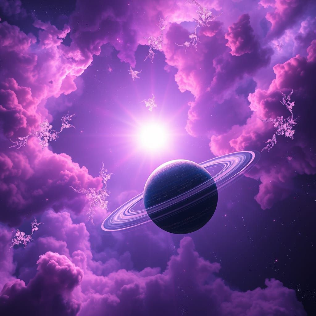 Scorpius star system imagined - Ethereal Scorpius Star Syste...