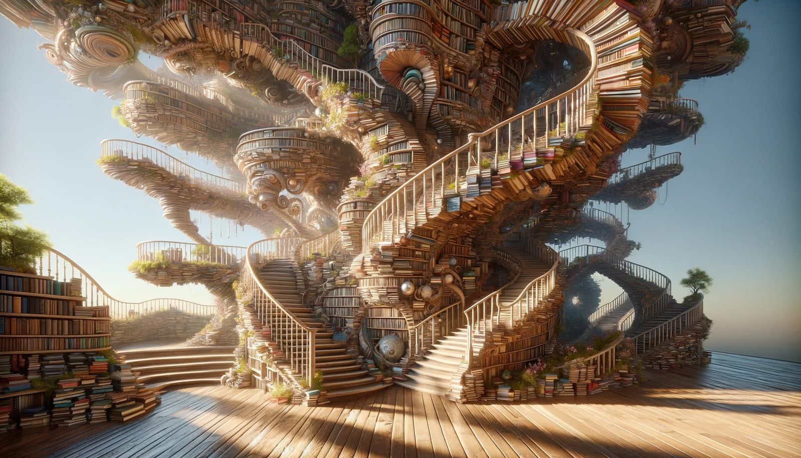 Bookcase - AI Generated Artwork - NightCafe Creator