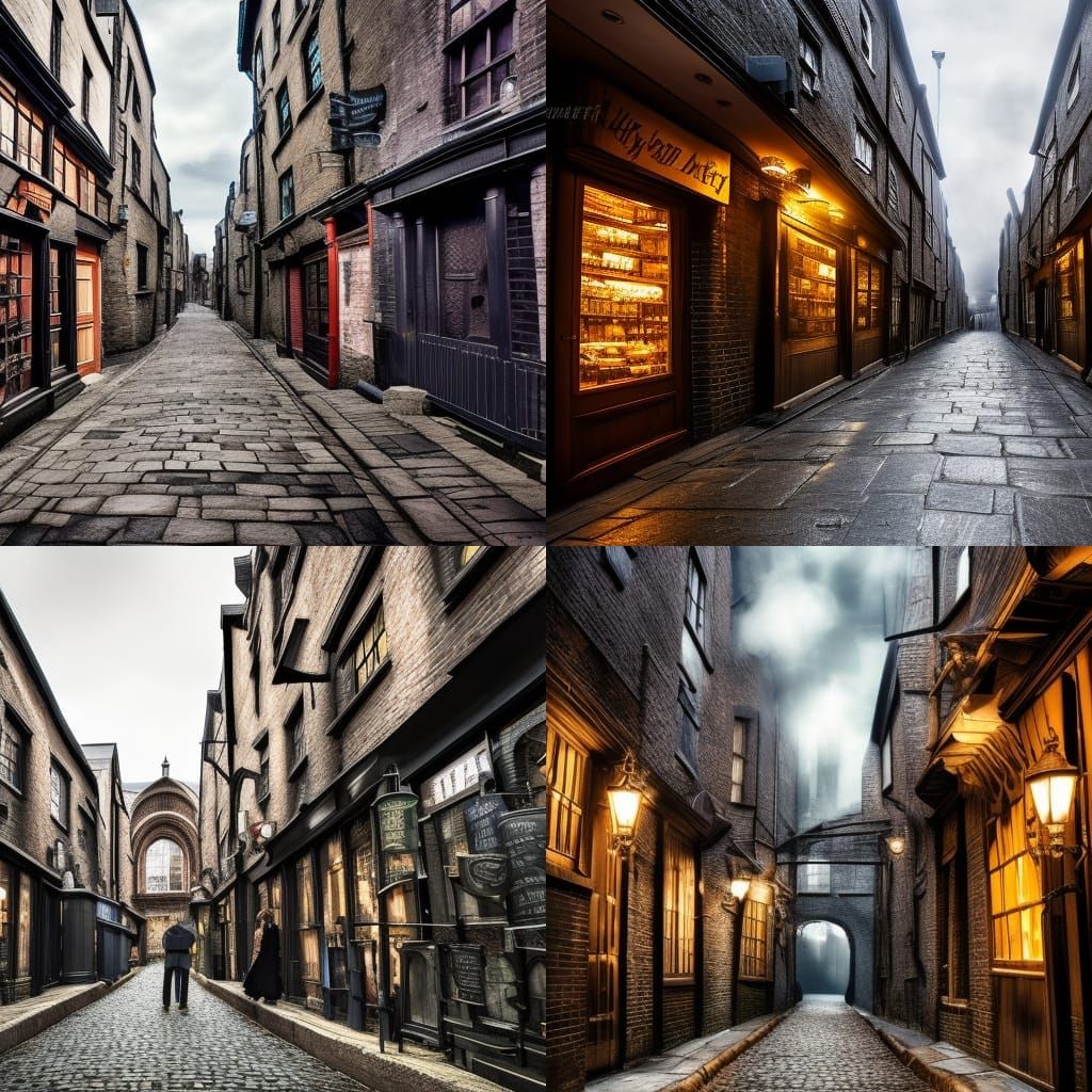 Welcome in the Daigon Alley - AI Generated Artwork - NightCafe Creator