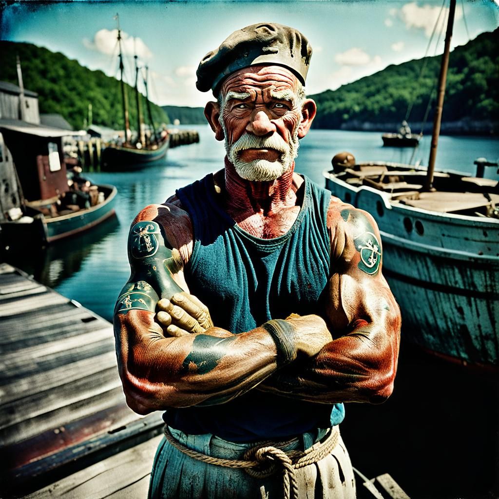 The Real Popeye - AI Generated Artwork - NightCafe Creator
