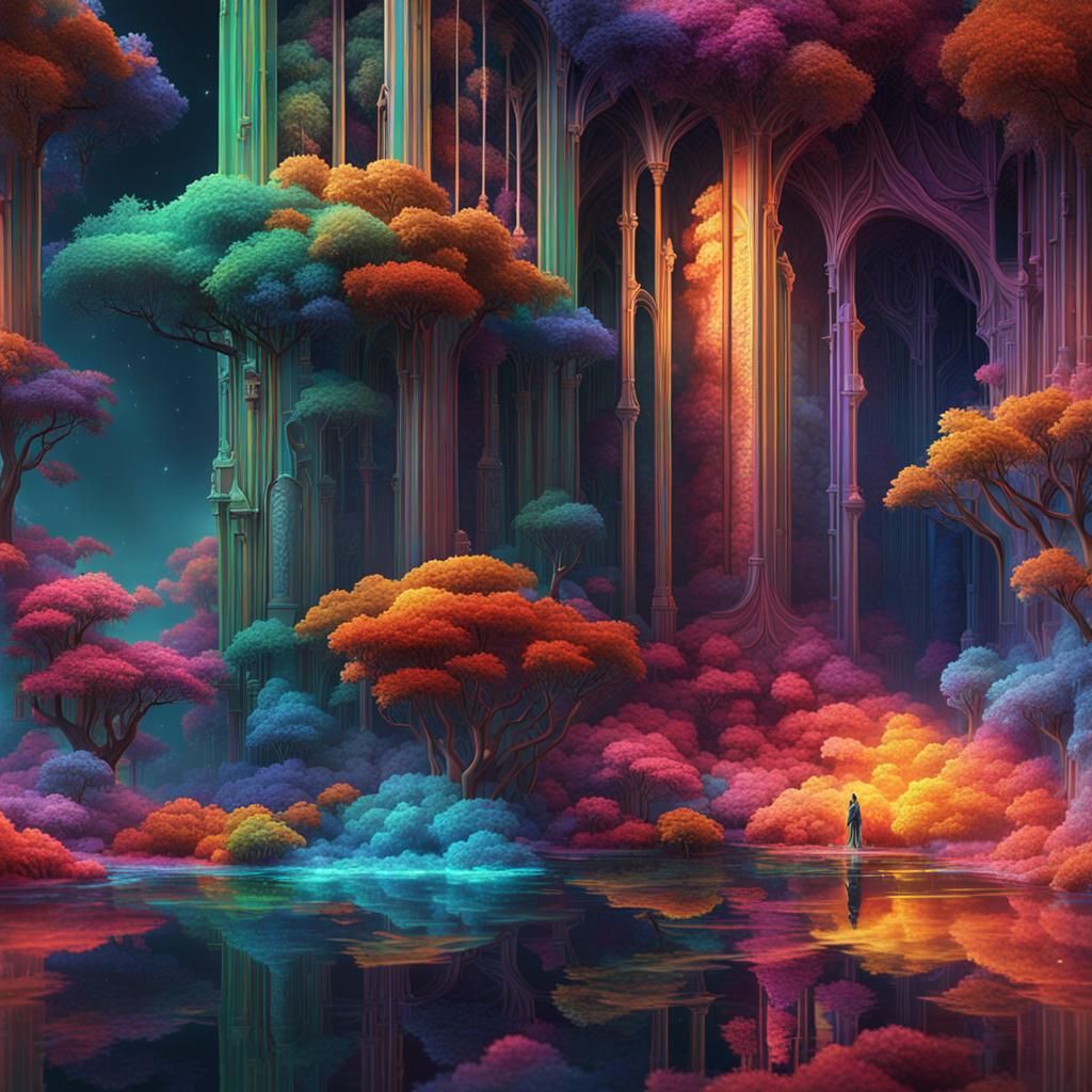 Colorful Land - AI Generated Artwork - NightCafe Creator