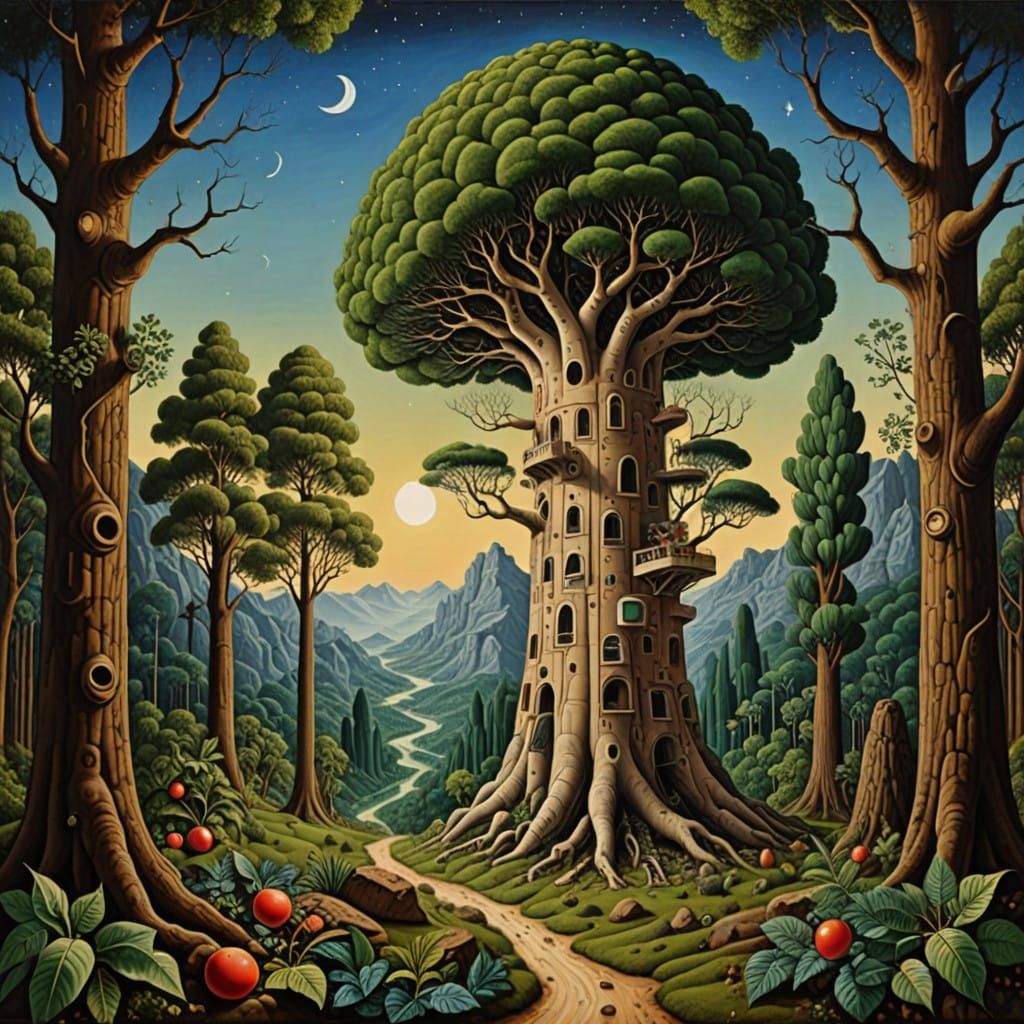 hyperdetailed Metaphysical Painting Surreal Fantas... - AI Art