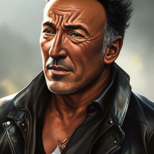 Ask the AI: Bruce Springsteen (2) - AI Generated Artwork - NightCafe ...