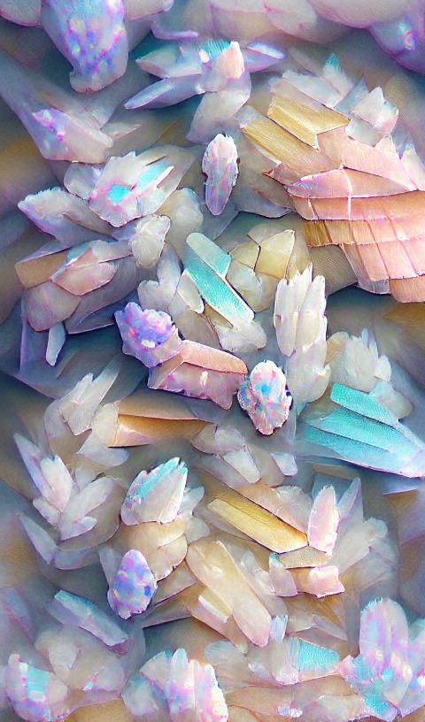 Pastel crystals - AI Generated Artwork - NightCafe Creator