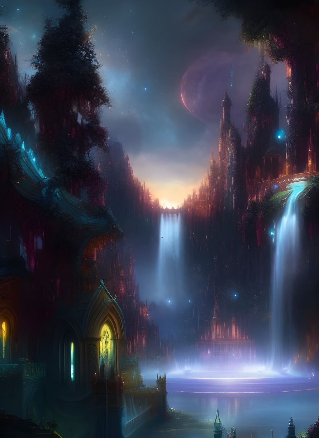 dark fantasy realm - AI Generated Artwork - NightCafe Creator