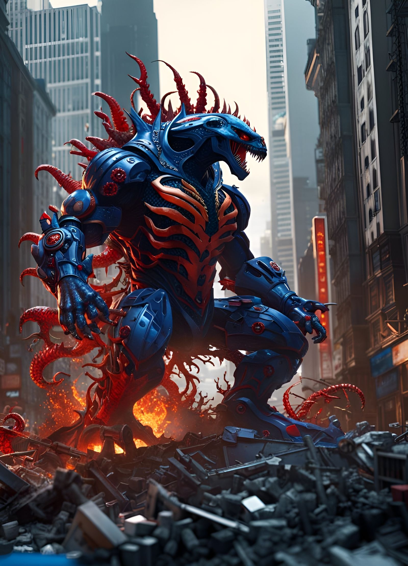 Godzilla - AI Generated Artwork - NightCafe Creator