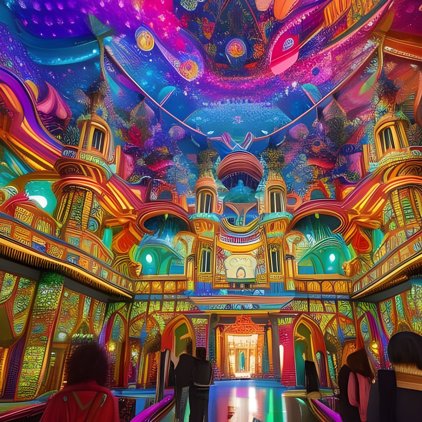 Trippy Castle - AI Generated Artwork - NightCafe Creator