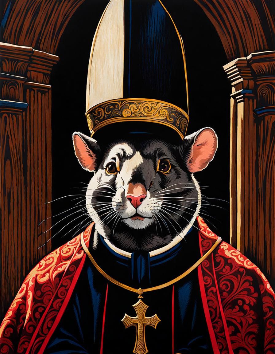 Parish Priest Mouse - AI Generated Artwork - NightCafe Creator